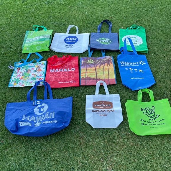 Other | Maui Hawaii Reusable Tote Bags Collection Walmart Abc ...